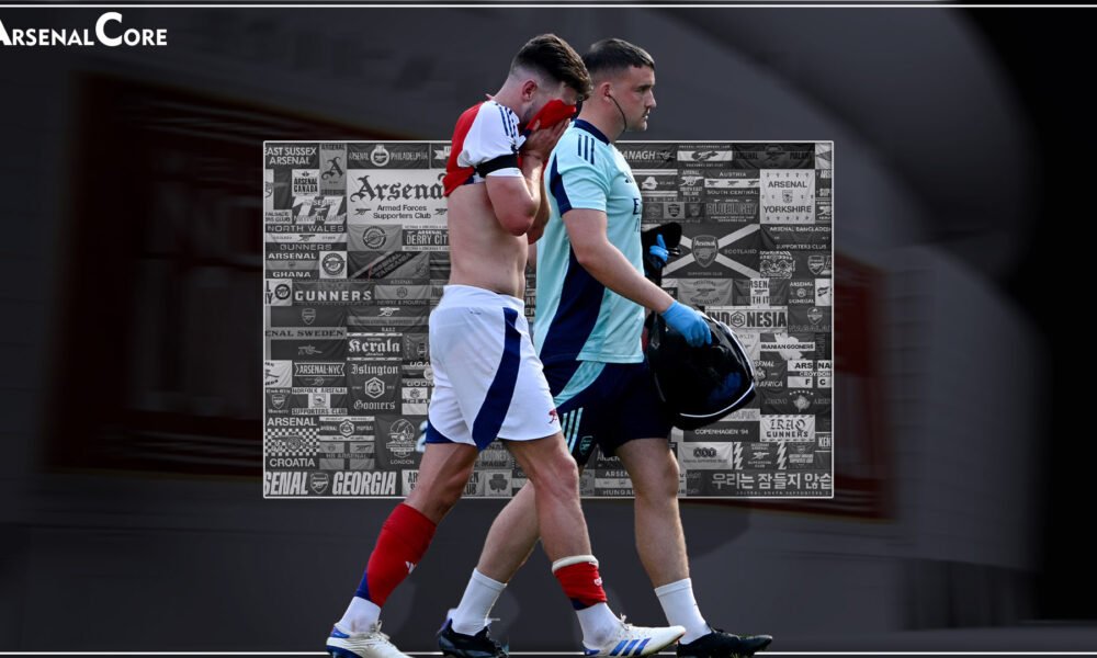 Arteta provides worrying Declan Rice injury update